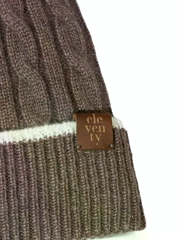 Eleventy Cable-knit Beanie Hat