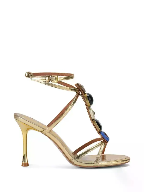 Kurt Geiger Loulou Heel Sandals - Gold