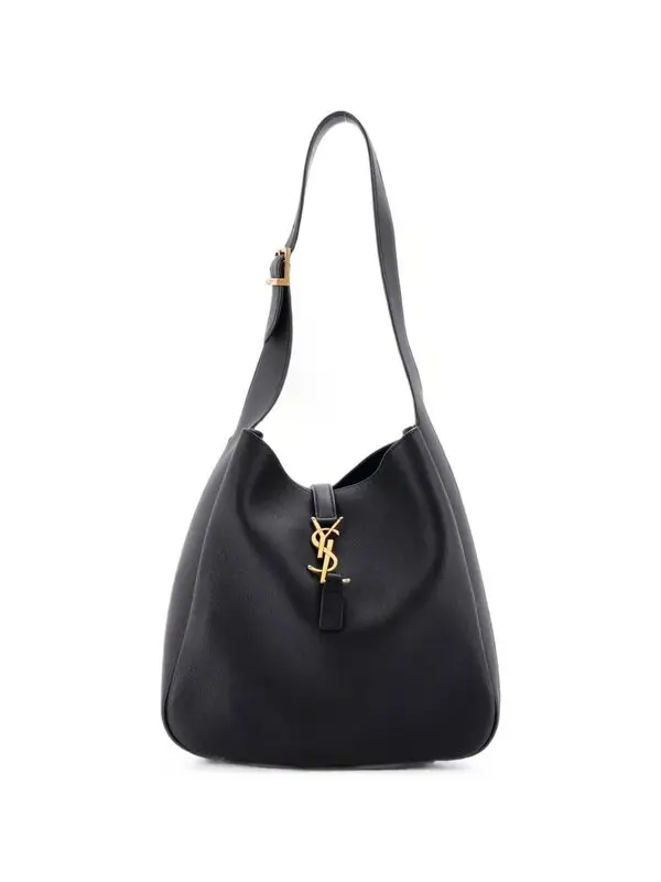 Saint Laurent Supple Leather Hobo Bag - Black