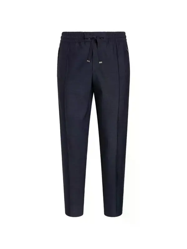 Dolce & Gabbana Virgin-wool Jogging Trousers - Blue