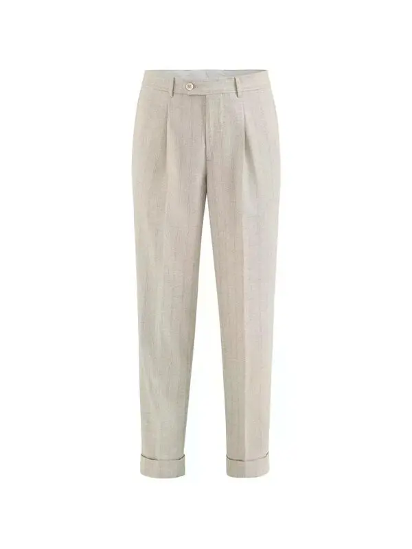 Brunello Cucinelli Pinstripe Pleated Trousers