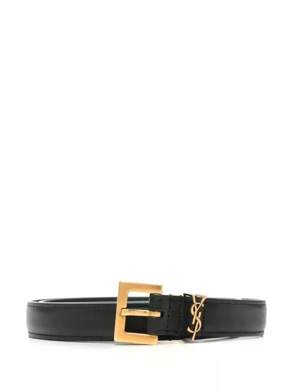 Saint Laurent Leather Belt - Black