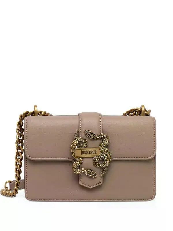 Just Cavalli Snake-plaque Chain-link Shoulder Bag