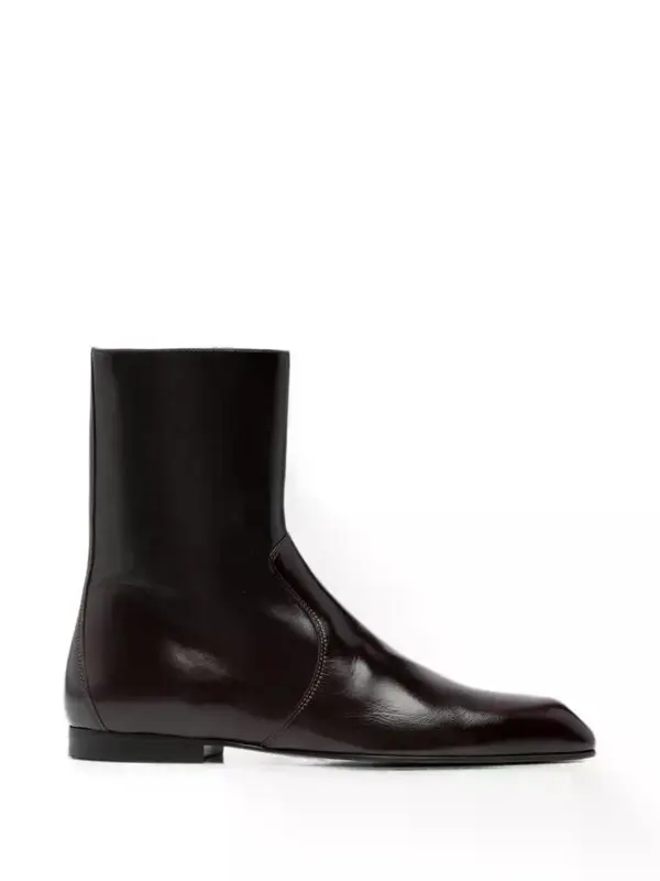 Khaite Colt Ankle Boots - Red