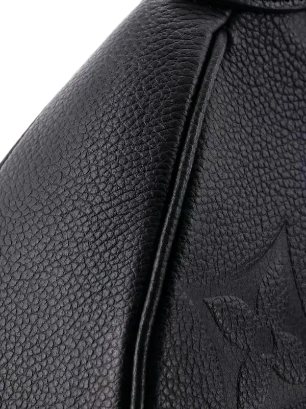 LOUIS VUITTON Bagatelle Nm Monogram Empreinte Giant Shoulder Bag - Black