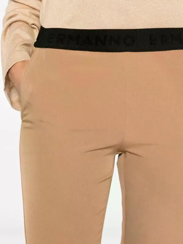 ERMANNO FIRENZE Logo-waistband Slim-fit Trousers