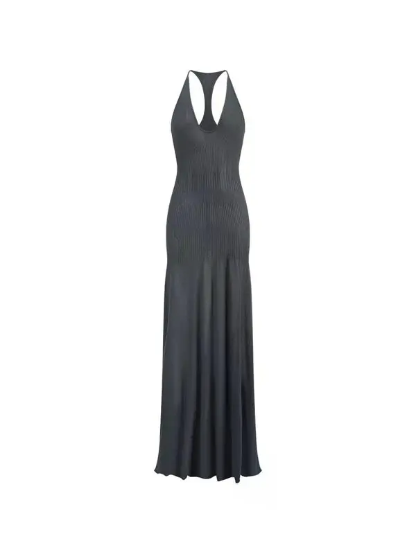 OUDE WAAG Ripple Ribbed-knit Maxi Dress