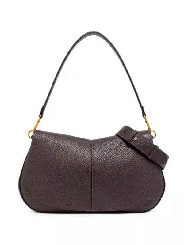 GIANNI CHIARINI Large Helena Round Grained-leather Shoulder Bag - Brown