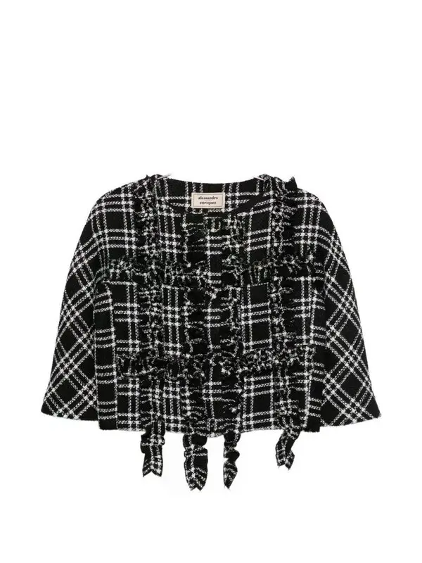 ALESSANDRO ENRIQUEZ Ruffled Bouclé Jacket