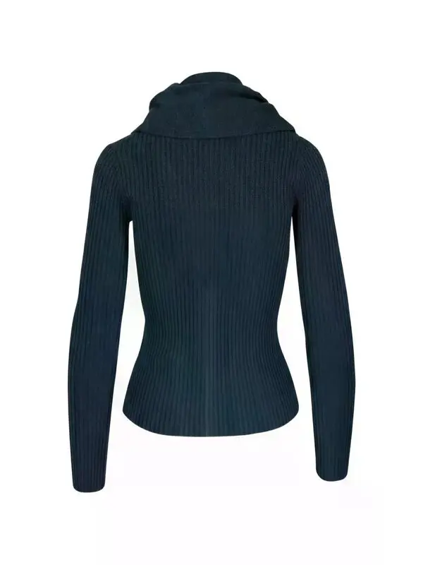 Zimmermann Ribbed-knit Cowl-neck Sweater
