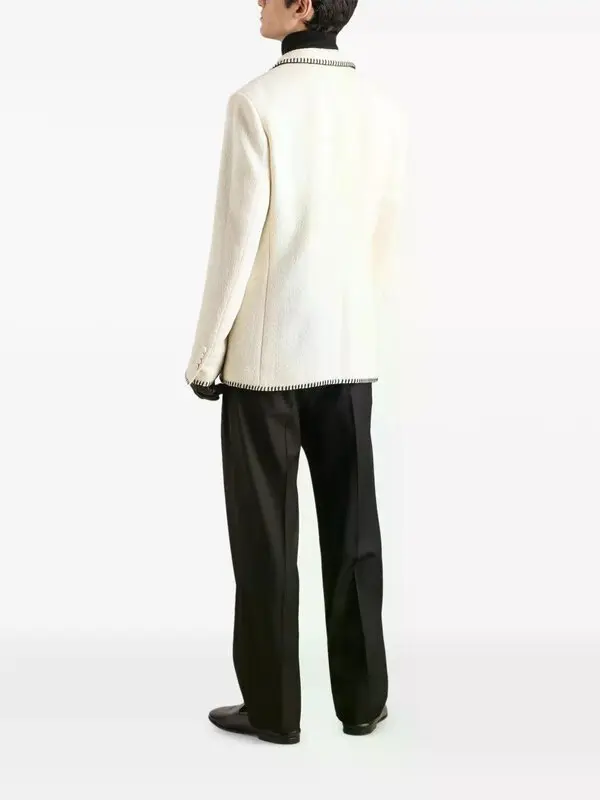 Dolce & Gabbana Tweed Double-breasted Jacket With Embroidery
