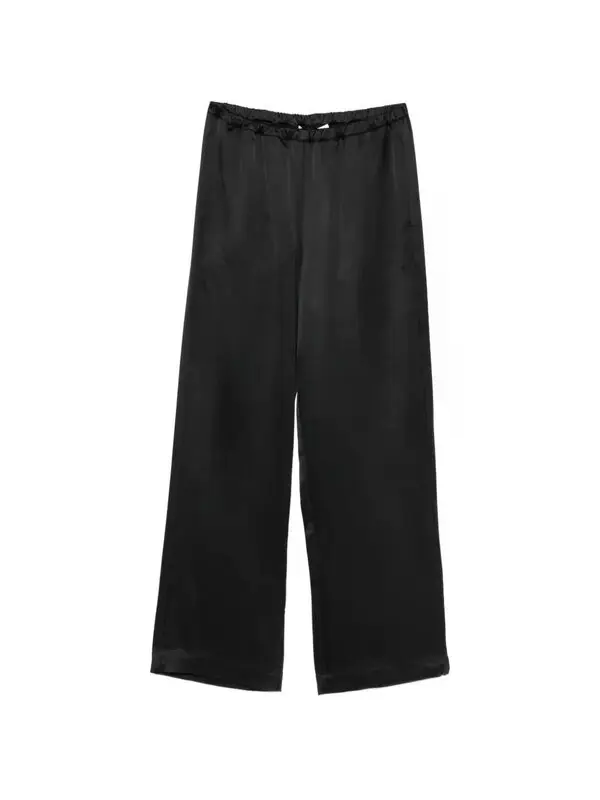 RÓHE Relaxed-fit Satin Trousers - Black