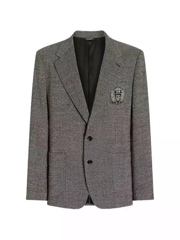 Dolce & Gabbana Portofino Single-breasted Jacket In Birdseye Wool