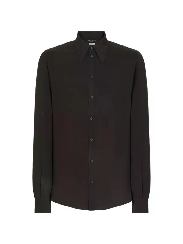 Dolce & Gabbana Crêpe-de-chine Gold Shirt