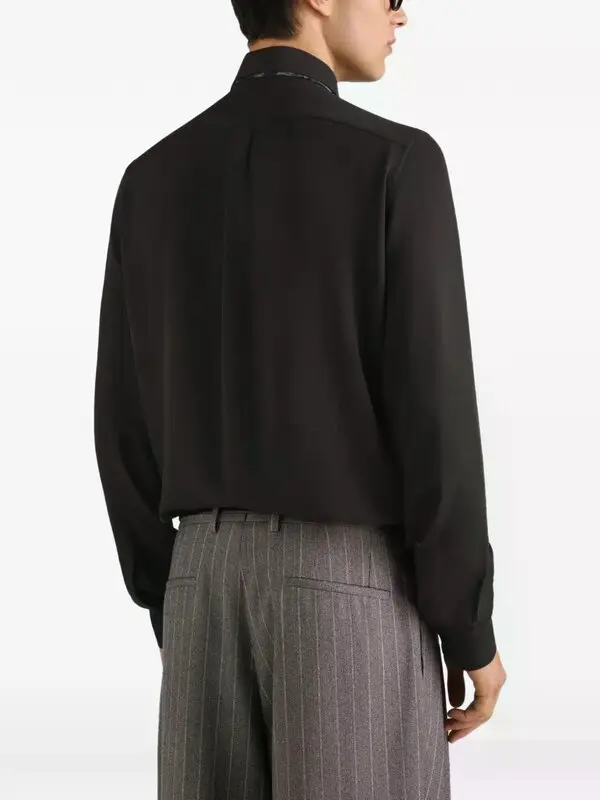 Dolce & Gabbana Crêpe-de-chine Gold Shirt