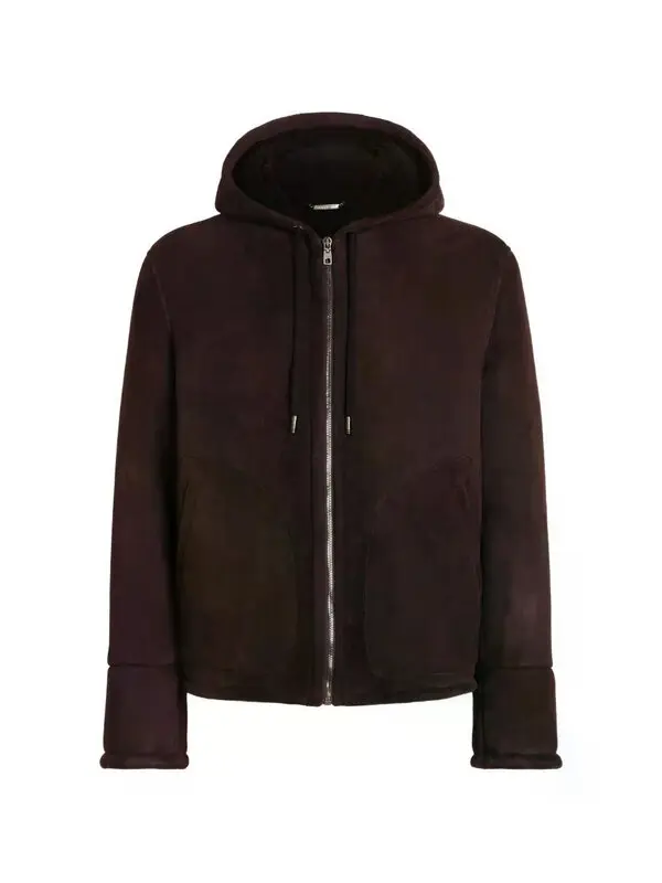 Dolce & Gabbana Suede Shearling Jacket