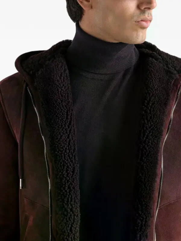 Dolce & Gabbana Suede Shearling Jacket