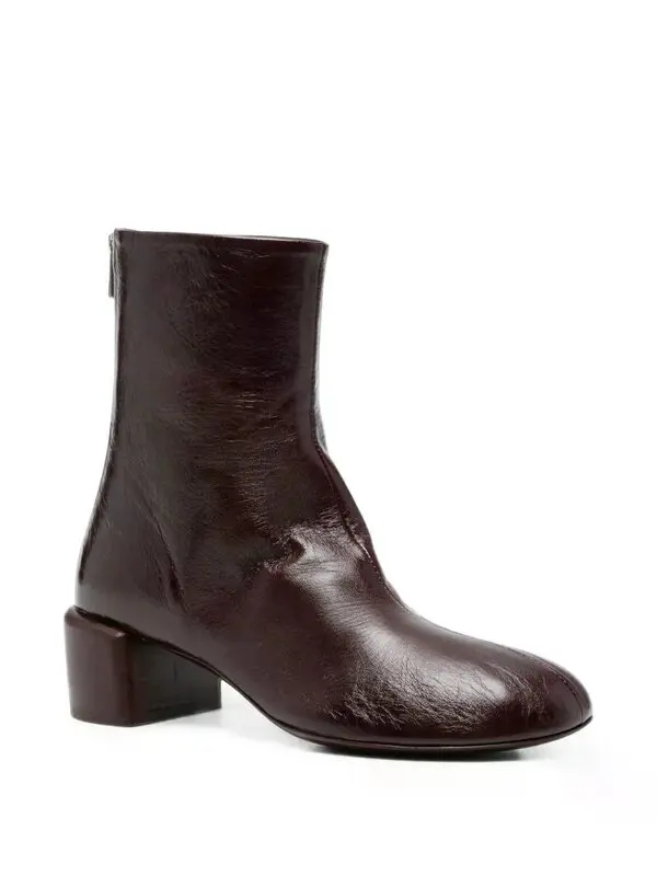 Officine Creative Flore Zip-up Leather Boots - Red