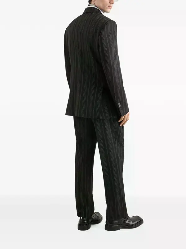 Dolce & Gabbana Sicilia Double-breasted Pinstriped Virgin Wool Jacket