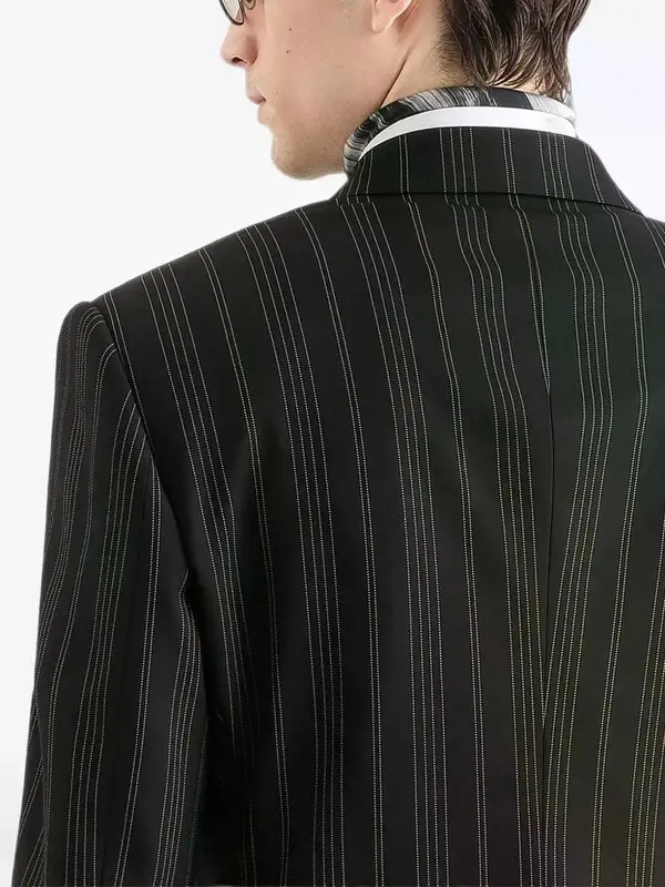 Dolce & Gabbana Sicilia Double-breasted Pinstriped Virgin Wool Jacket
