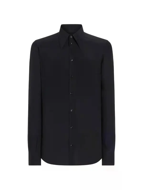 Dolce & Gabbana Crêpe-de.chine Gold Shirt