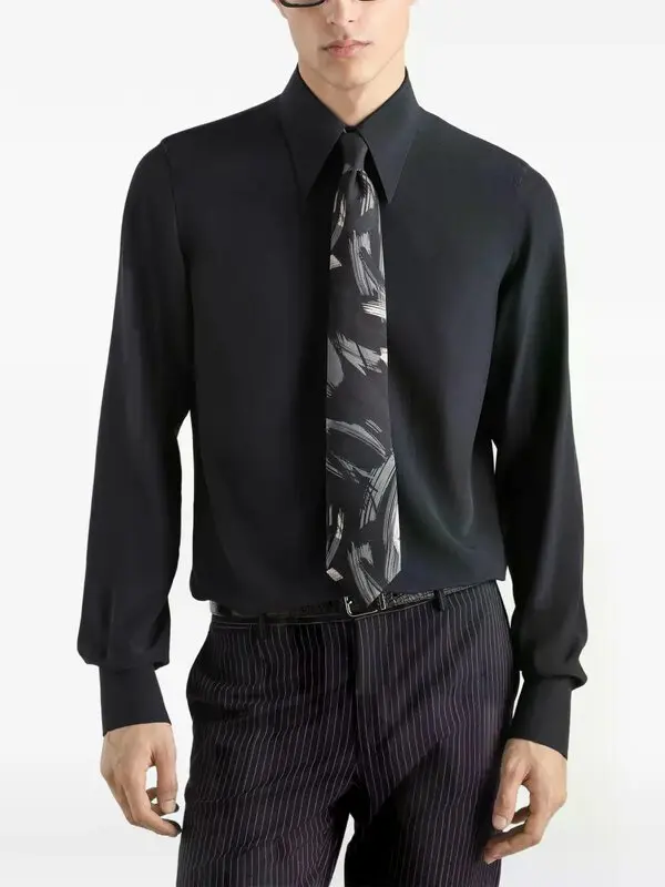 Dolce & Gabbana Crêpe-de.chine Gold Shirt