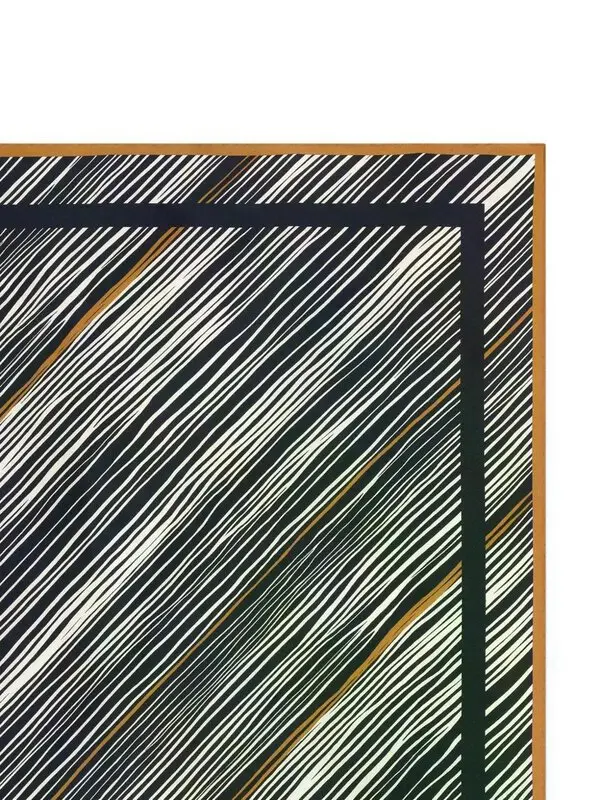 Dolce & Gabbana 70x70 Striped Silk Twill Scarf