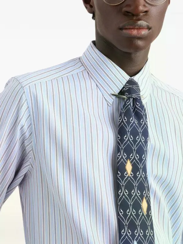 Dolce & Gabbana Striped Poplin Martini Shirt