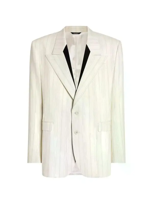Dolce & Gabbana Sinatra Single-breasted Pinstripe Wool Jacket
