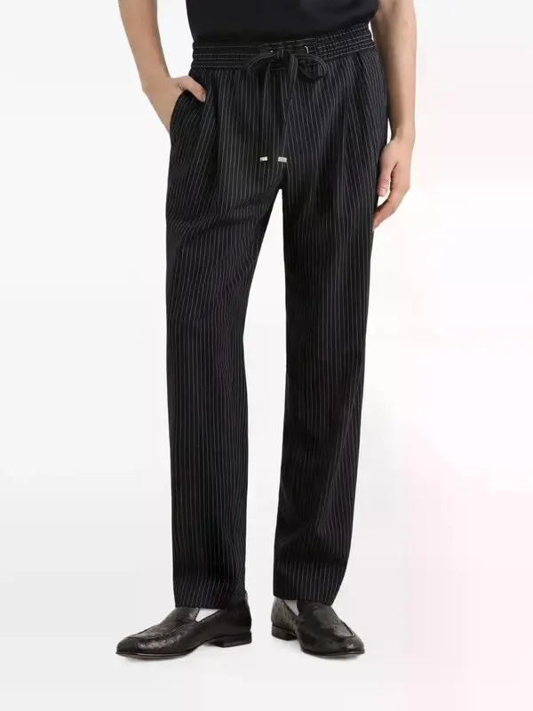 Dolce & Gabbana Pinstripe Wool Jogging Trousers