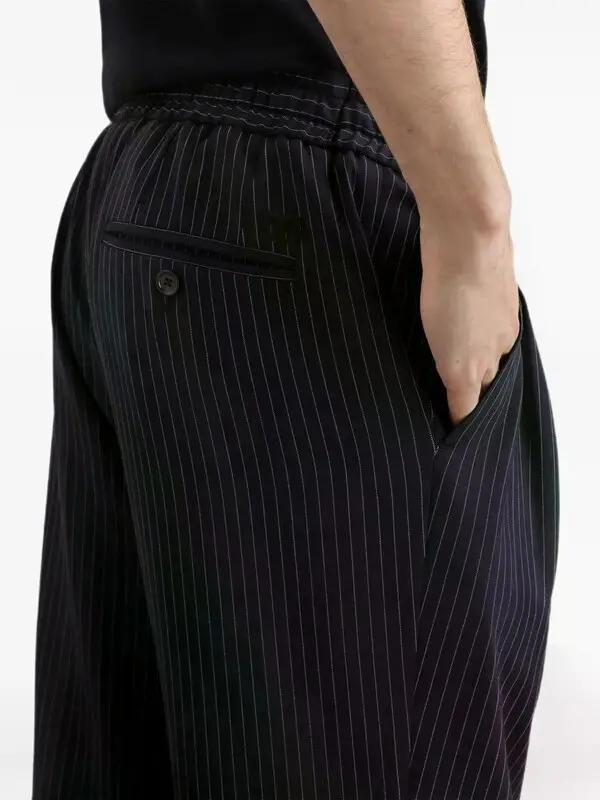 Dolce & Gabbana Pinstripe Wool Jogging Trousers