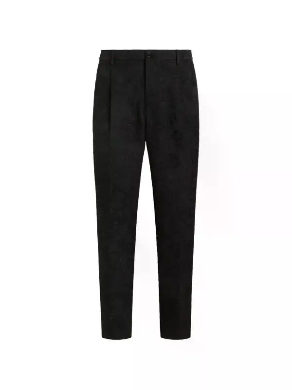 Dolce & Gabbana Brocade Trousers - Black