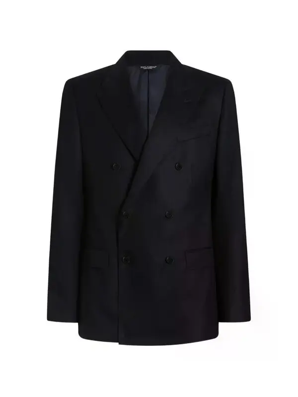 Dolce & Gabbana Martini Light Double-breasted Wool Jacket