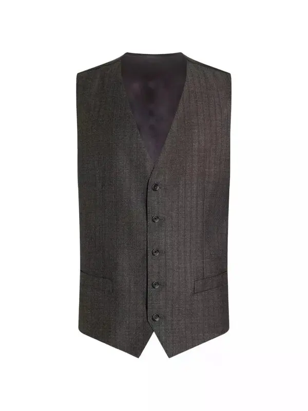 Dolce & Gabbana Pinstripe Wool Vest