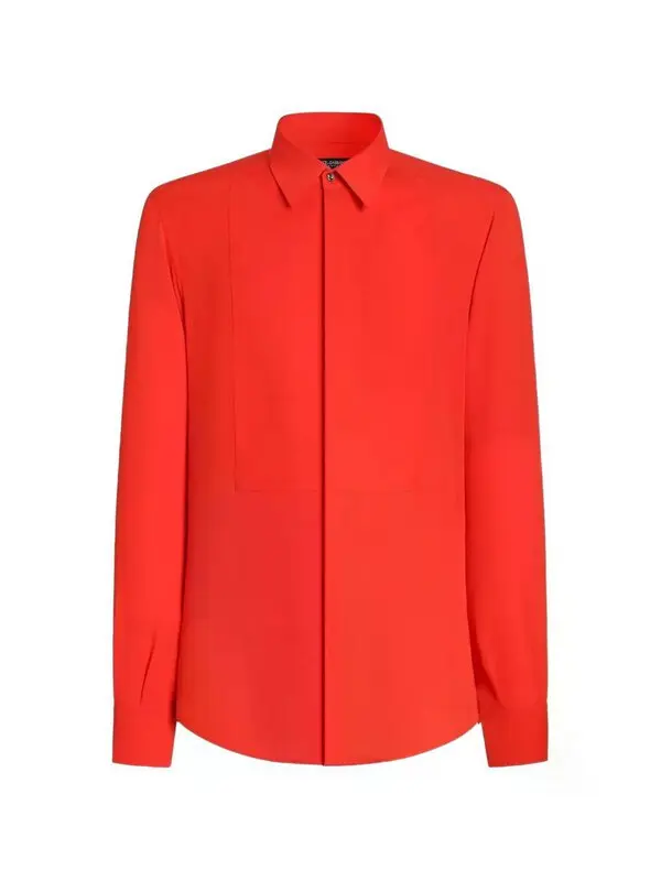 Dolce & Gabbana Crêpe De Chine Silk Martini Shirt