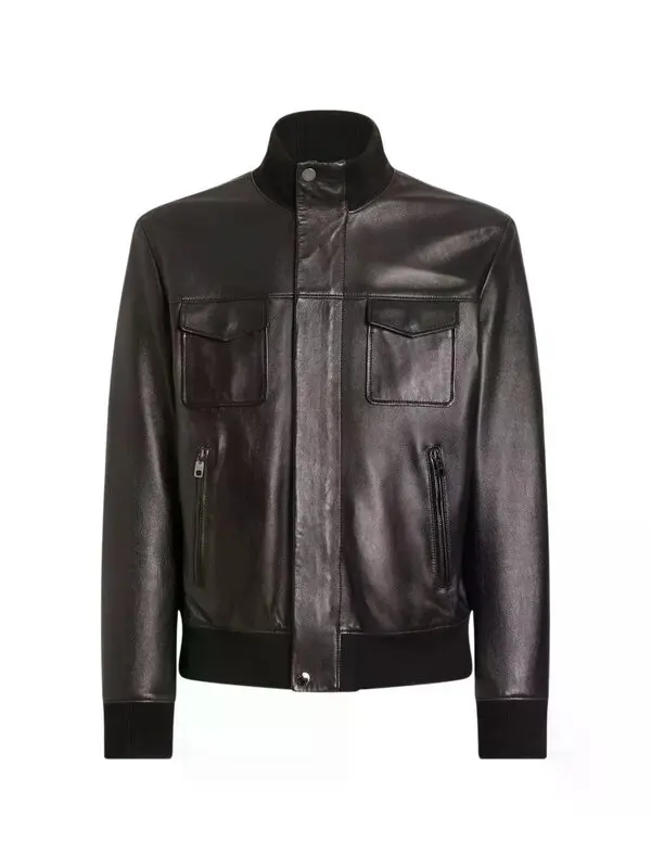 Dolce & Gabbana Lambskin Bomber Jacket