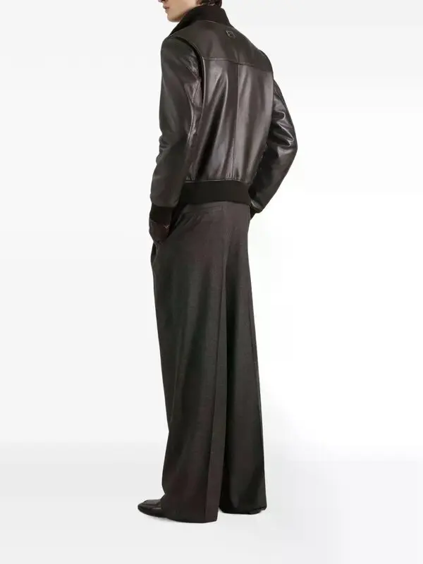 Dolce & Gabbana Lambskin Bomber Jacket