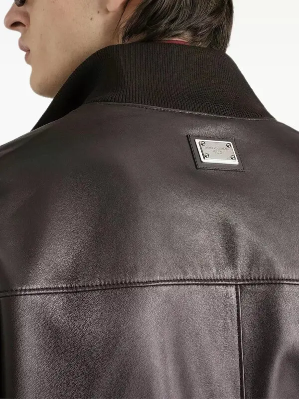 Dolce & Gabbana Lambskin Bomber Jacket