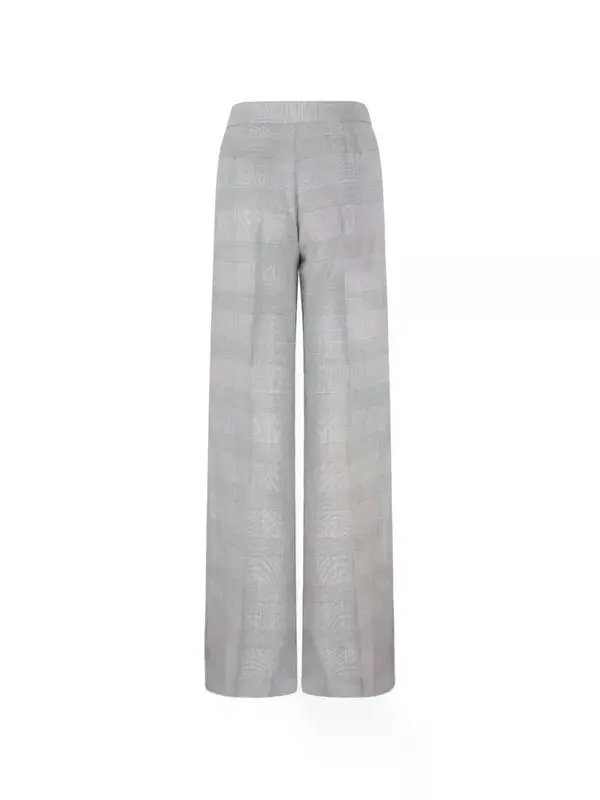 Max Mara Check-pattern Trousers