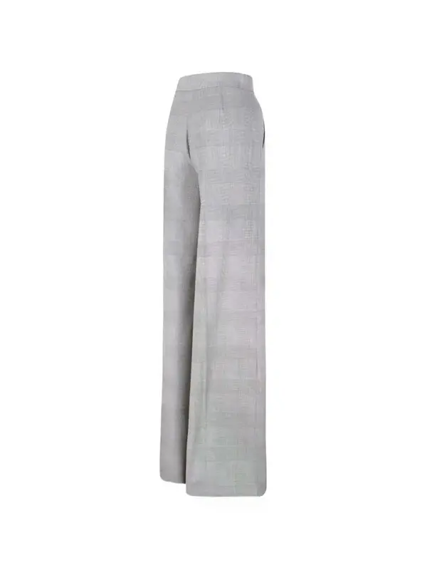 Max Mara Check-pattern Trousers