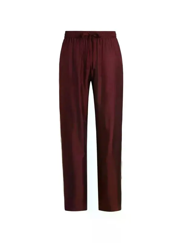 Dolce & Gabbana Vanity Silk Twill Trousers - Red