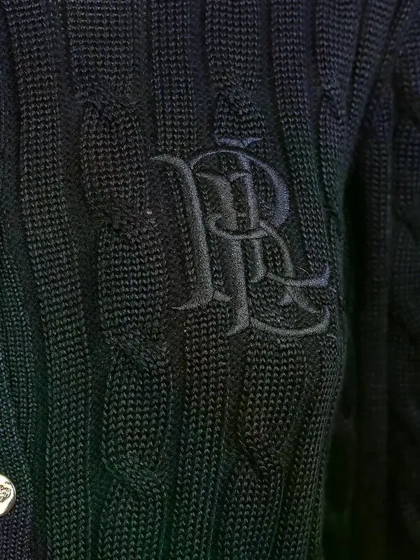 Ralph Lauren Cable-knit Logo-embroidered Cardigan