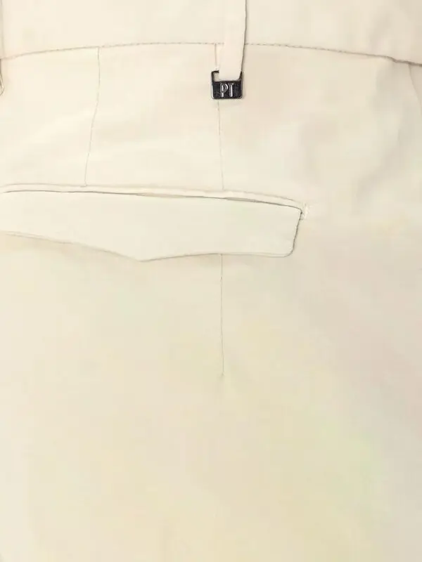 PT TORINO Logo-plaque Tailored Trousers - Neutrals