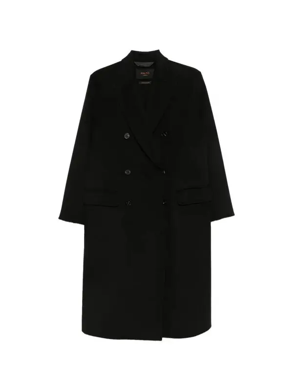 PALTO' Double-breasted Coat - Black