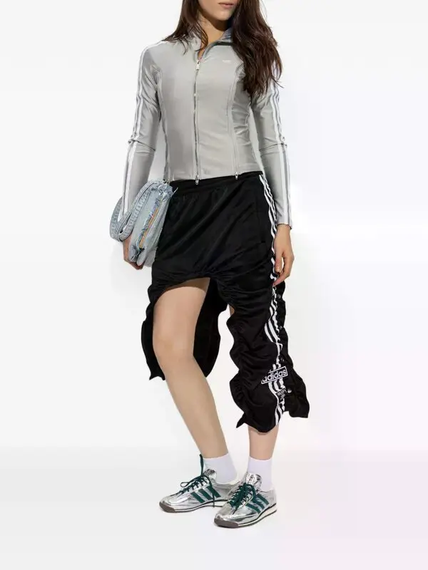 Adidas Ruched Side-stripe Skirt