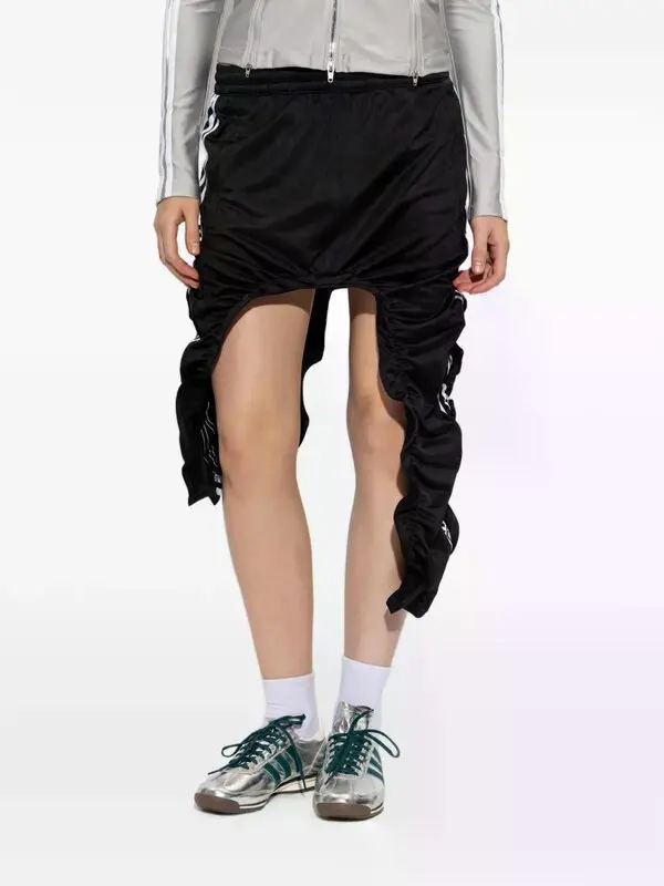 Adidas Ruched Side-stripe Skirt