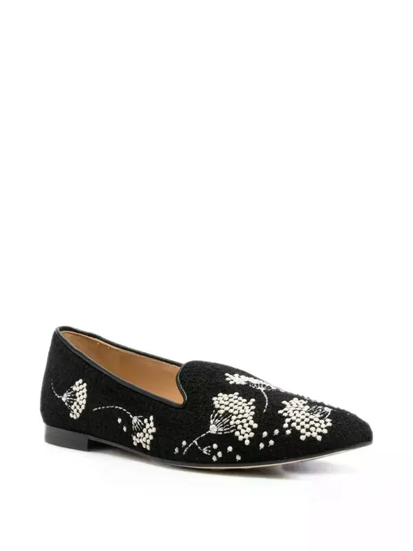 ARTEANA Alea Floral-embroidered Loafers