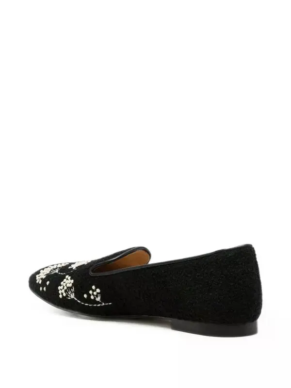ARTEANA Alea Floral-embroidered Loafers