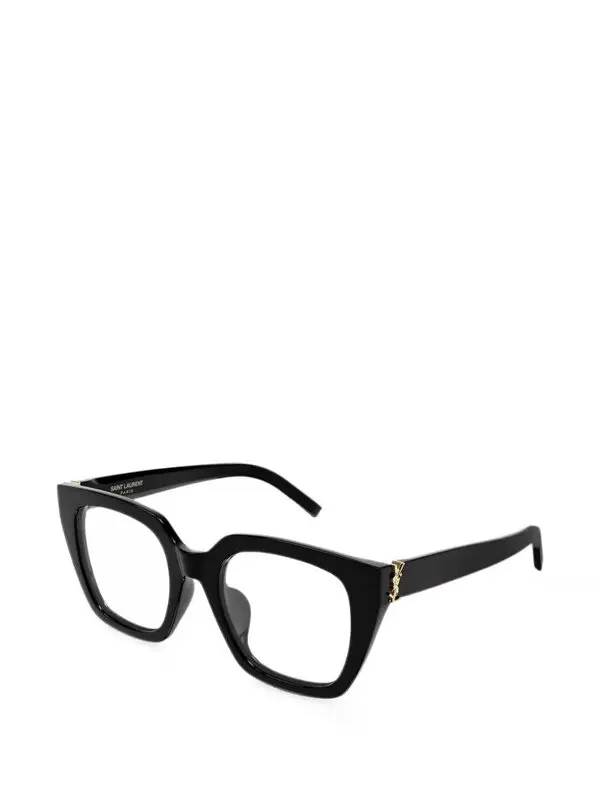 Saint Laurent Monogram Square-frame Glasses - Black