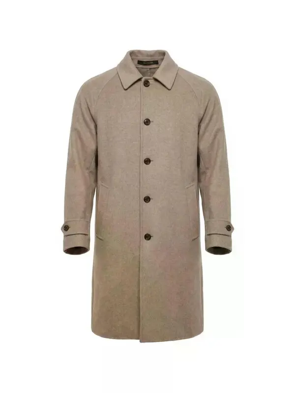 MONTECORE Raglan-sleeve Button-up Coat